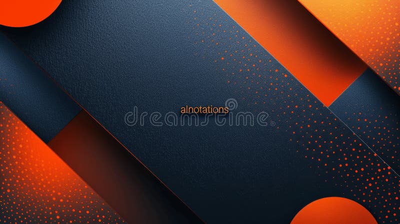 Abstract Navy Blue Orange Dark Grey Geometric Shapes High Resolution ...