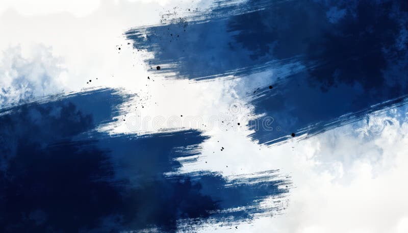 Abstract Navy Blue and White Background with Grunge Brush Strokes ...