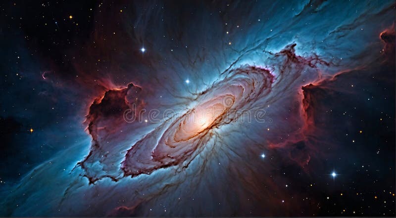 Abstract Nebula Background, Realistic Space, Science Fiction Cosmic ...