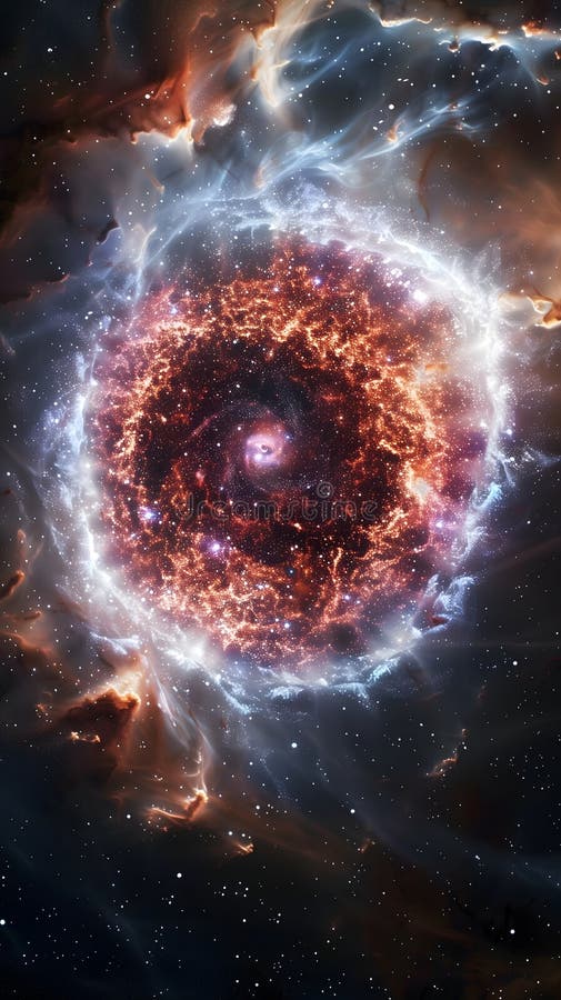 Abstract Nebula Background - Space Galaxy Design Stock Illustration ...