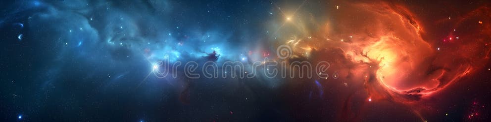 Abstract Nebula Background - Space Galaxy Design Stock Illustration ...