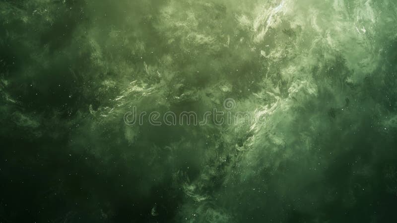 Abstract Nebula Space Background, Dark Green Galaxy, Cosmic Texture ...