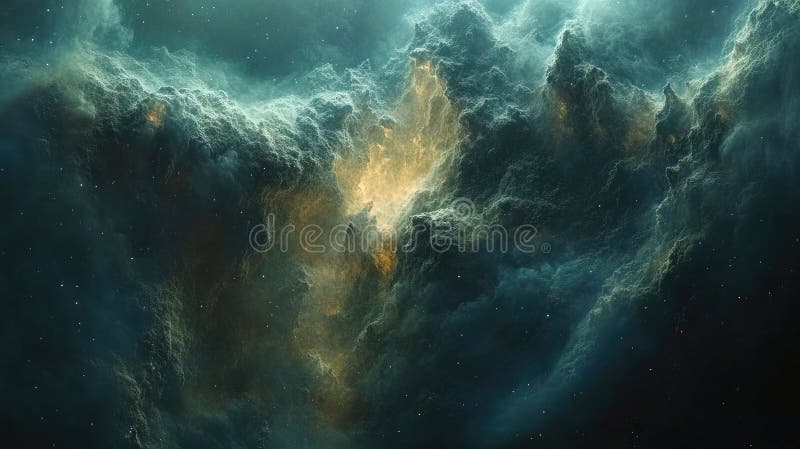 Abstract Nebula, Space, Cosmic Clouds, Celestial, Digital Art Stock ...