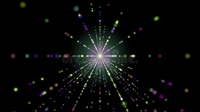 Abstract Neon Animated Particles Video Loop Background 4K Resolution ...