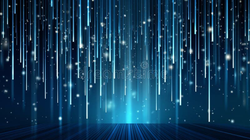 Abstract Neon Background. Blue Glowing Lines Created with Generative Ai ...