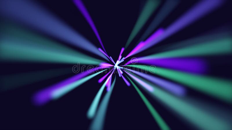 Abstract Neon Background. Bright Blue Sparkling Neon Explosion on a ...