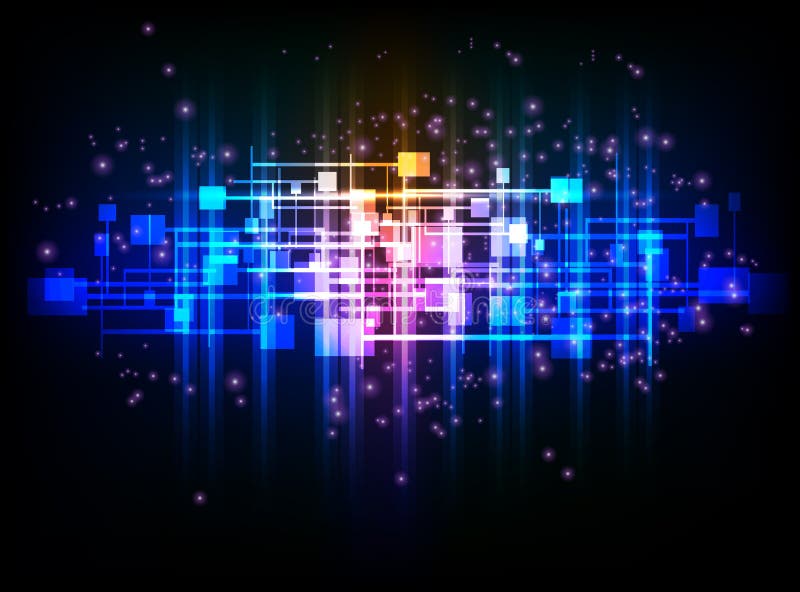 Abstract Neon Background Template Ornamental Frame Stock Vector ...