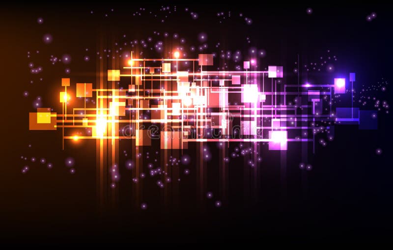 Abstract Neon Background Template Stock Vector - Illustration of light ...