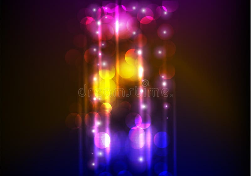 Abstract Neon Background Template Stock Vector - Illustration of icon ...