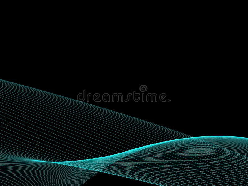 Abstract Neon Blue Flow Grid Wave Background Stock Illustration ...
