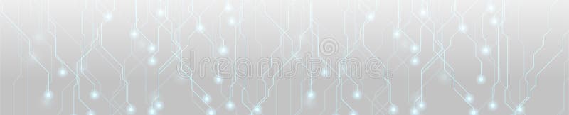 Abstract Neon Blue Grey Tech Circuit Board Lines Background Stock ...
