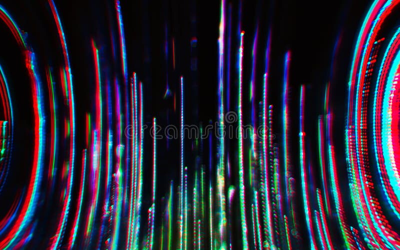 Abstract Neon Circle Shaped Teleportation Tunnel Backdrop Stock ...