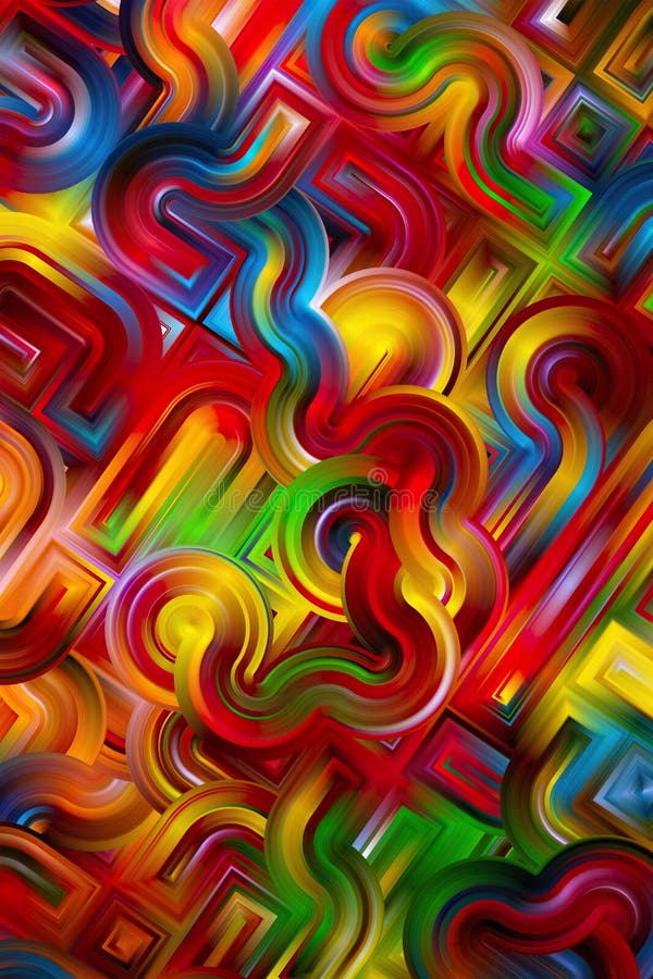 Abstract Neon Color Modern Pattern Background Stock Illustration ...