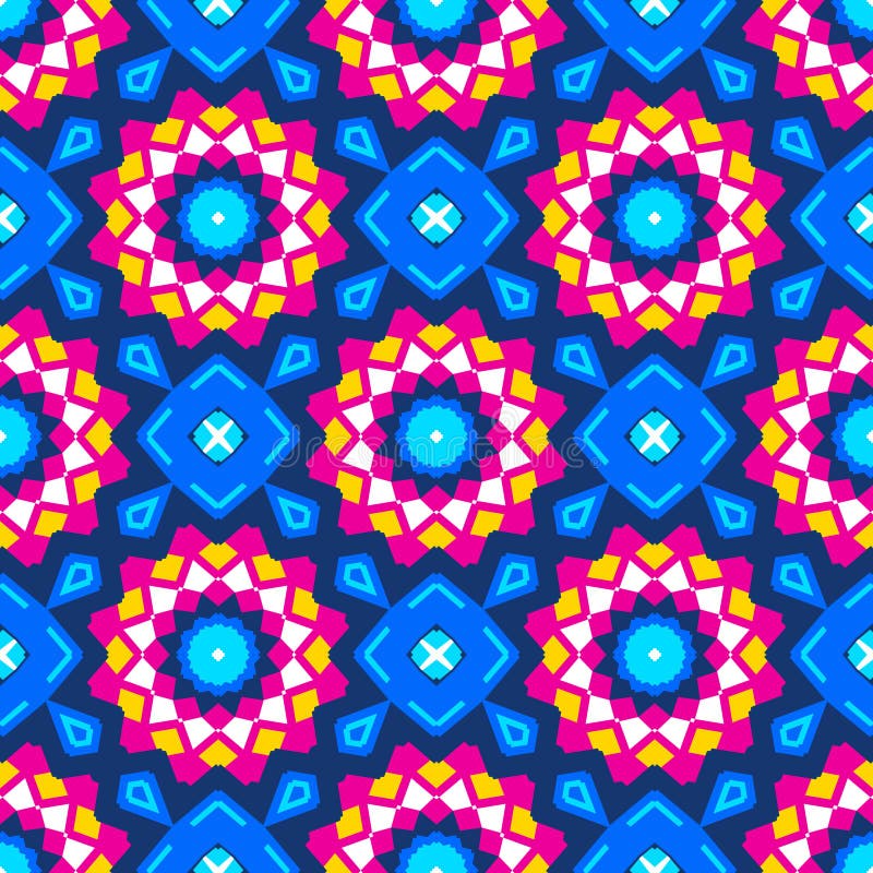 Neon Colors Heart Shapes Love Seamless Pattern Stock Vector ...