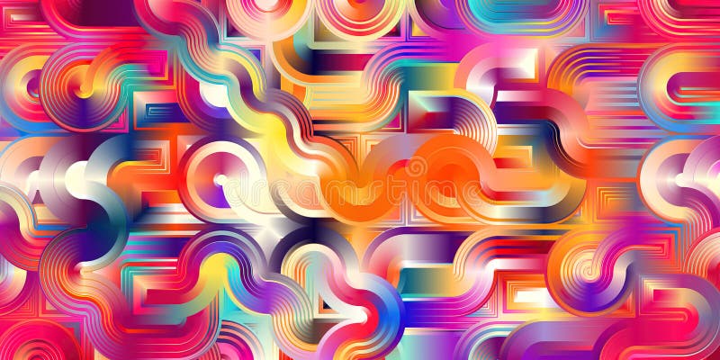Abstract Neon Colors Modern Pattern Background Stock Illustration ...
