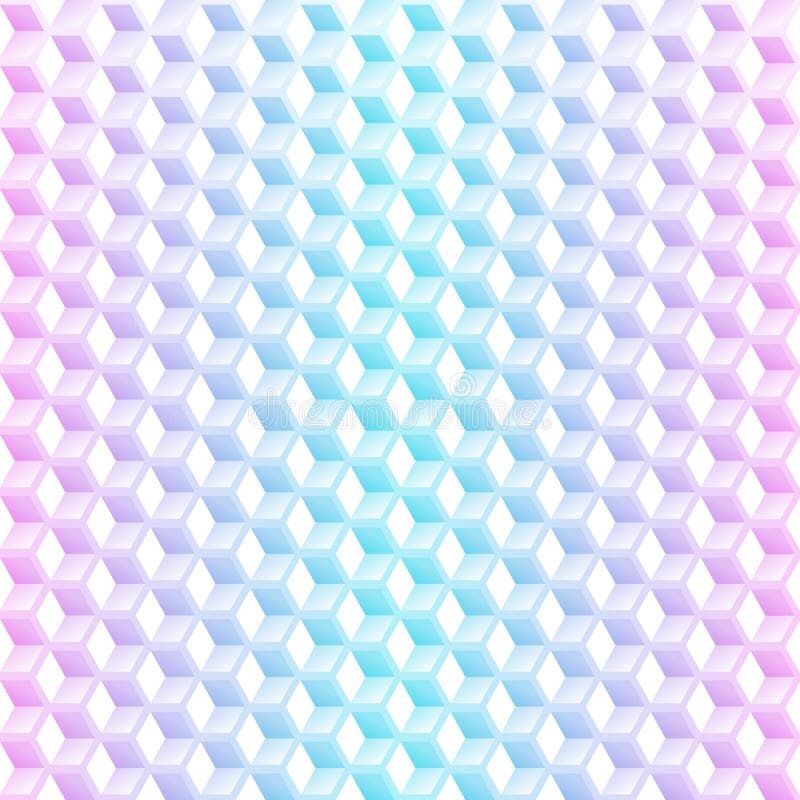 Abstract Neon Cubes Seamless Background Stock Vector - Illustration of ...