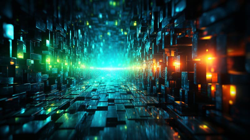 Abstract Neon Cyan and Acid Green Patterns Modern Design Stock ...