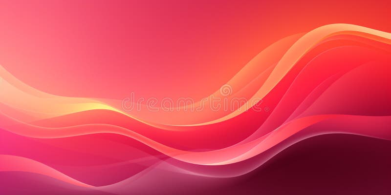 Abstract Neon Deep Pink Lava Red Color Gradient Wave Background Stock ...