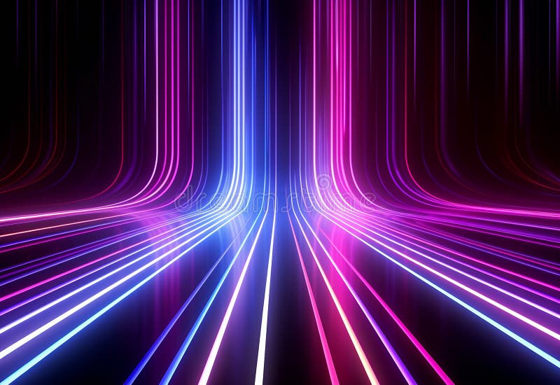 Abstract Neon Effect Background Wallpaper Design. Curve, Swirl, Vortex ...