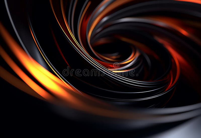 Abstract Neon Effect Background Wallpaper Design. Curve, Swirl, Vortex ...