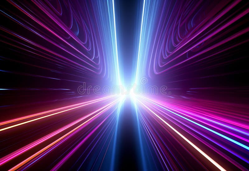 Abstract Neon Effect Background Wallpaper Design. Curve, Swirl, Vortex ...