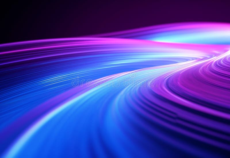 Abstract Neon Effect Background Wallpaper Design. Curve, Swirl, Vortex ...