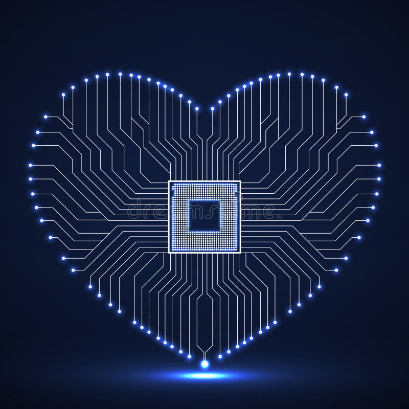 Heart Technology Stock Illustrations – 126,722 Heart Technology Stock ...