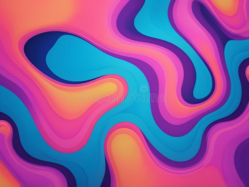 Abstract Neon Fluid Shape Liquid Background Modern Colorful Artistic ...