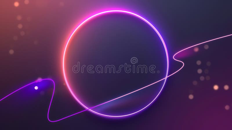 Abstract Neon Glow Background Stock Illustration - Illustration of glow ...
