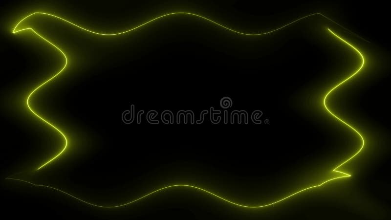 Abstract Neon Green Frame Design Stock Video - Video of graphic, bright ...