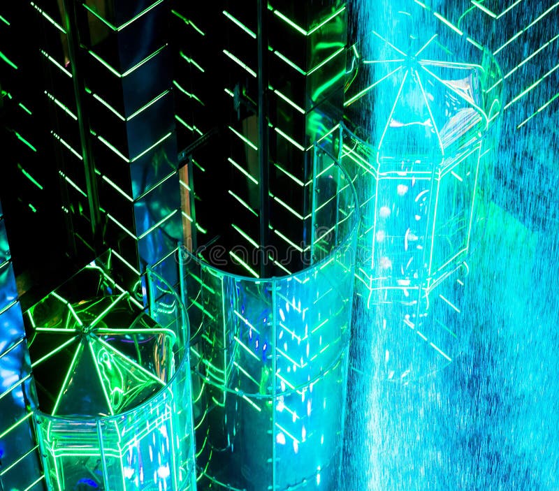 Abstract Futuristic Neon High Tech Background Stock Photo - Image of ...