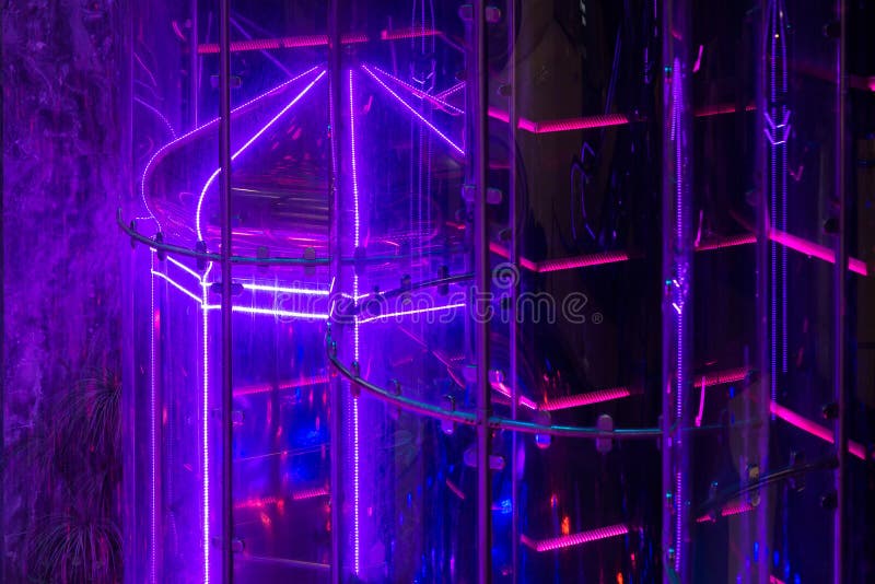 Abstract Neon High Tech Futuristic Background Editorial Stock Photo ...