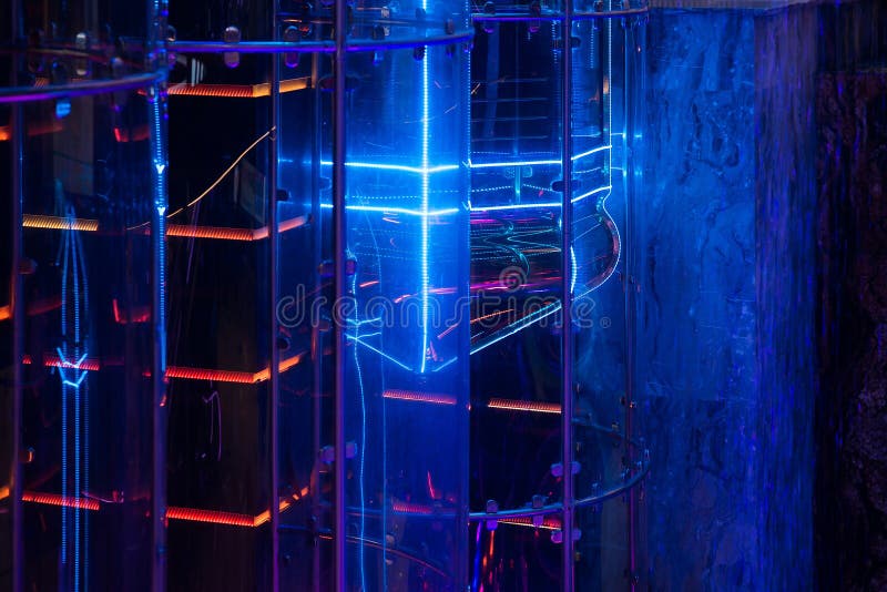 Abstract Neon High Tech Futuristic Background Editorial Photo - Image ...