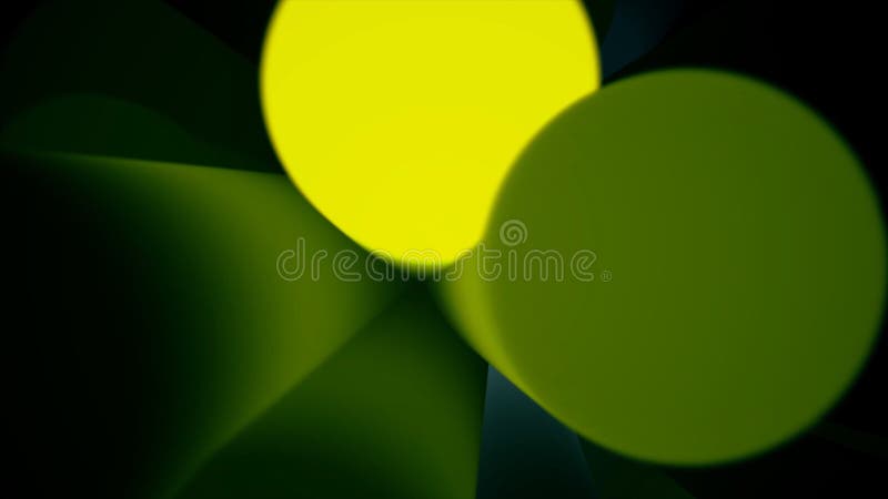 Abstract Neon Light Green Columns on Black Background, Seamless Loop ...
