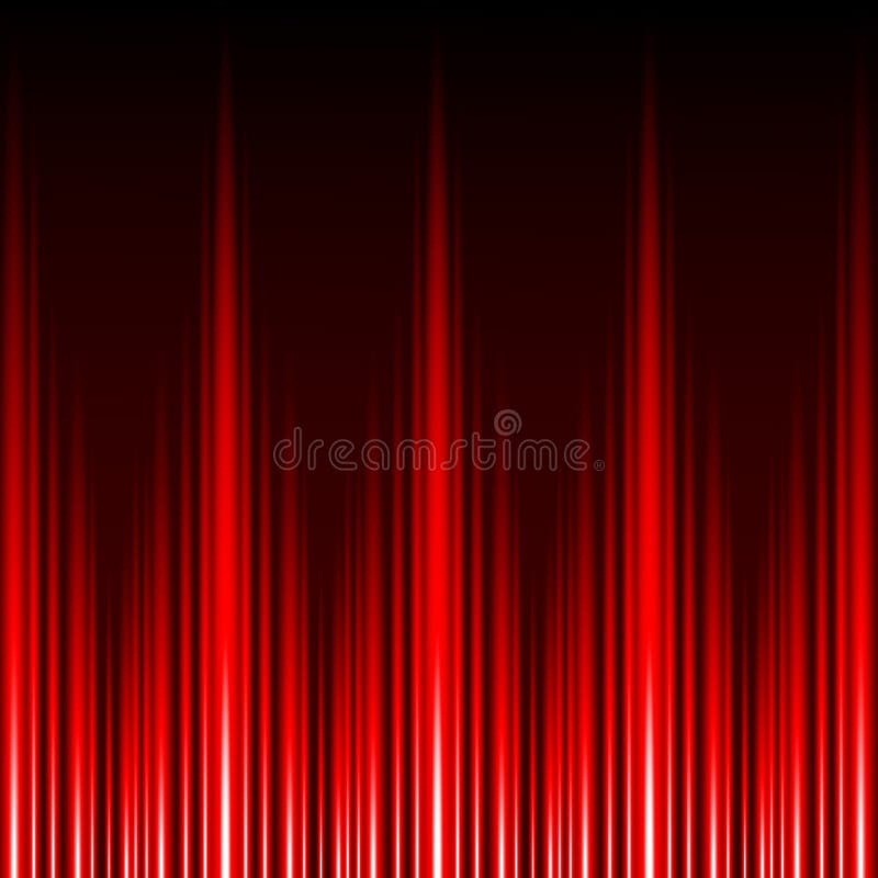 Abstract Red Light Effect Electronic Wave Music Vector Background Stock ...