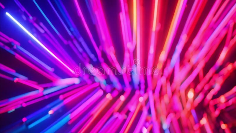 Abstract Neon Light Show stock video. Video of energy - 347302215