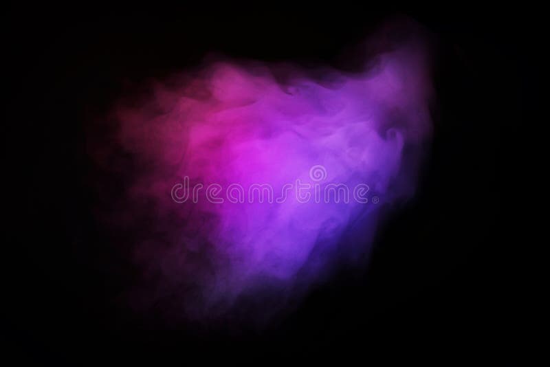 Abstract Neon Light Smoke Effect on Black Background. Smoke Cloud ... Abstract Neon Light Smoke Effect on Black Background. Smoke Cloud ...