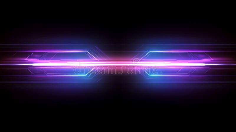 Abstract Neon Light Speed Technology Design Stock Illustration ...