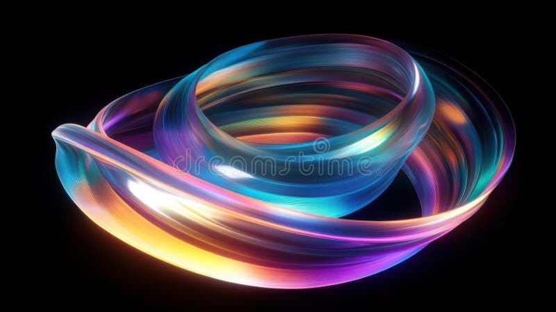 Abstract Neon Light Swirls stock illustration. Illustration of colors ...