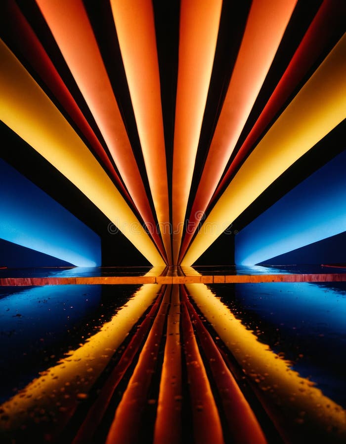 Abstract Neon Light Vortex stock illustration. Illustration of pattern ...