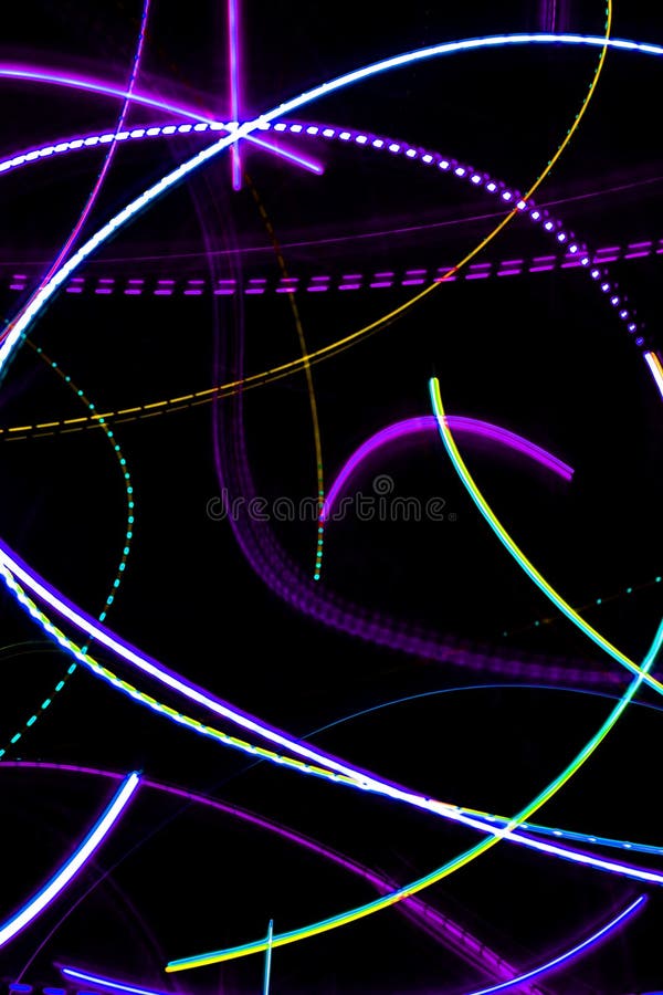 Abstract Neon Lights stock image. Image of color, orange - 13073109
