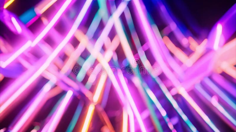 Abstract Neon Lights stock footage. Video of creating - 347232002