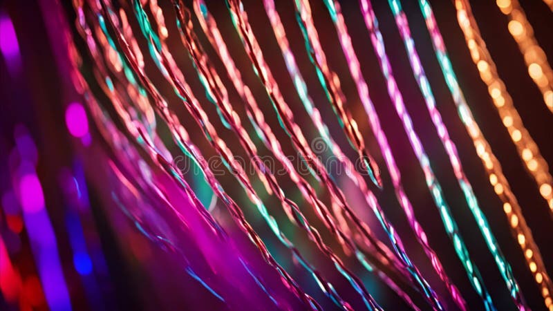 Abstract Neon Lights stock video. Video of illumination - 347213771