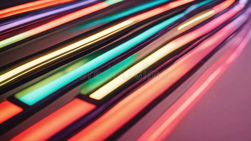 Abstract Neon Lights stock footage. Video of bright - 347313552