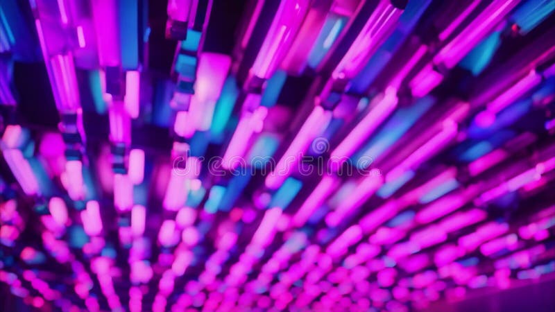 Abstract Neon Lights stock video. Video of digital, pattern - 347221173