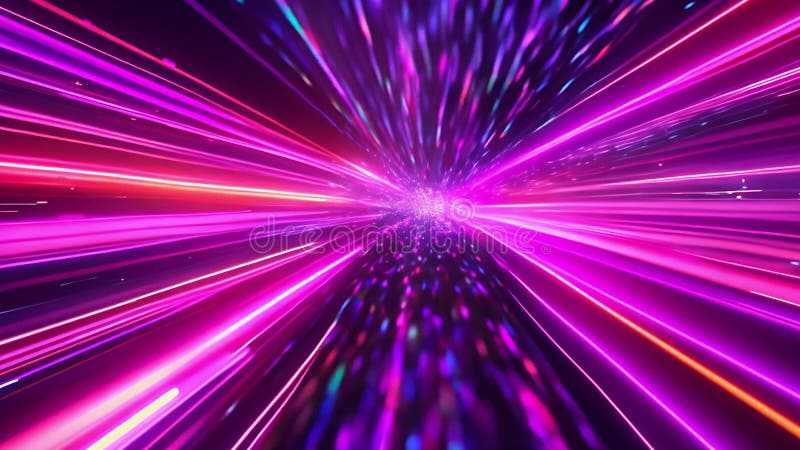 Neon Lights in Space. Suitable for Live Background Stock Video - Video ...