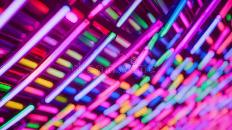 Abstract Neon Lights stock video. Video of intense, pattern - 347152035