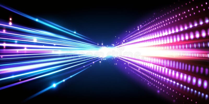 Abstract Neon Lights Speed Energy Technology Background Stock ...