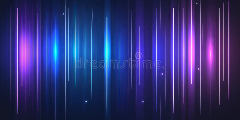 Abstract Neon Lines Background Purple Blue Glowing Stripes Stock ...