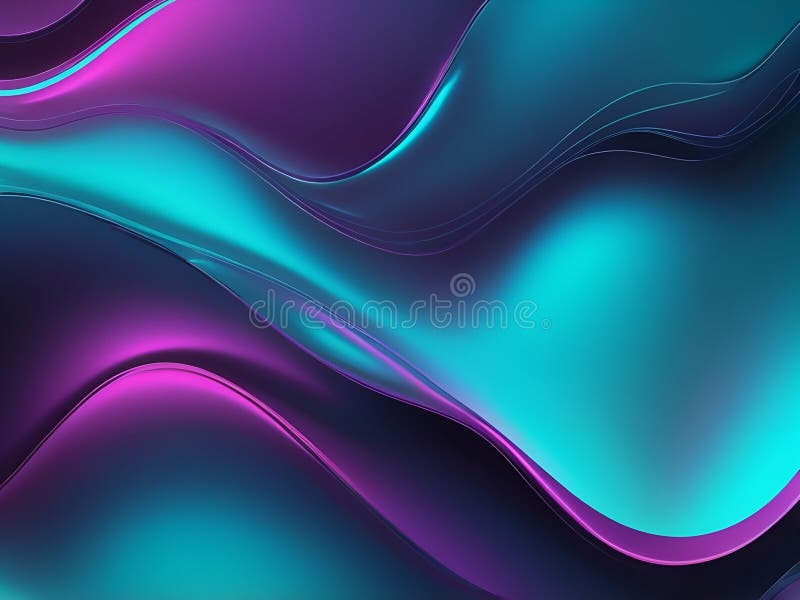 Abstract Neon Luxury Holographic Iridescent Gradient Modern Teal Tech ...